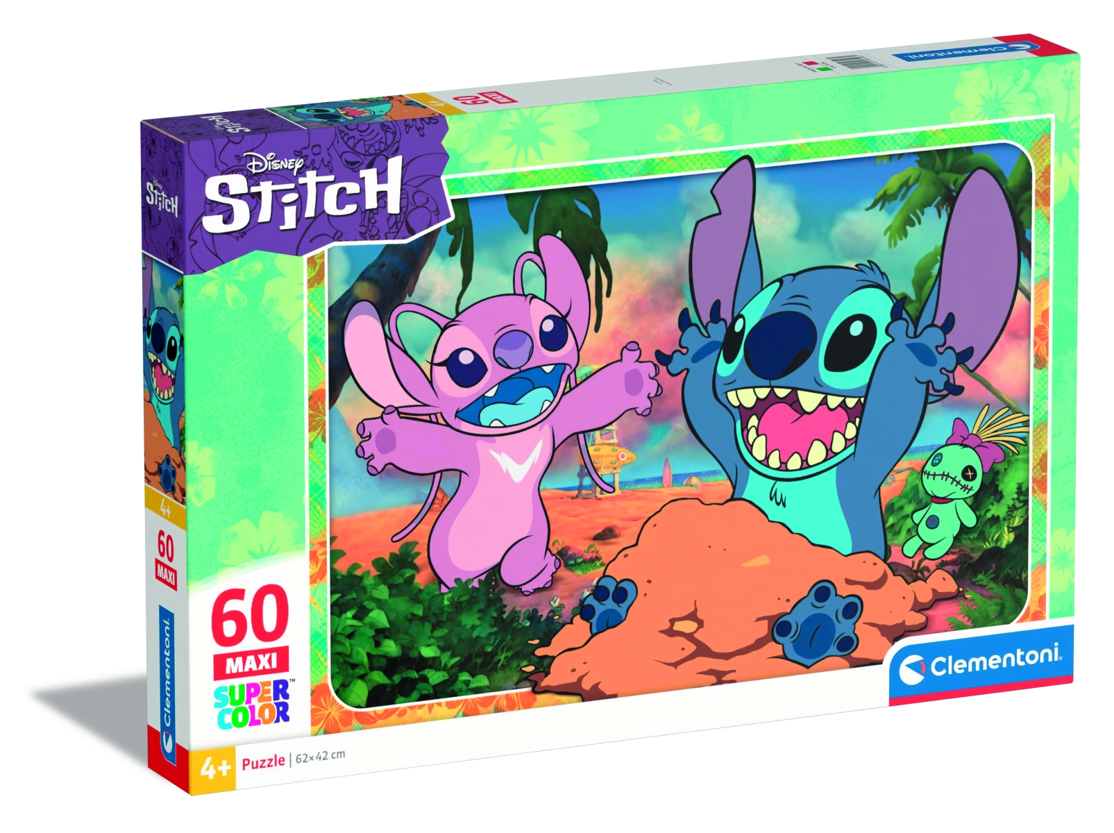CLEMENTONI DISNEY STITCH maxi pusle, 60 tk, 26596 | Pusled lastele