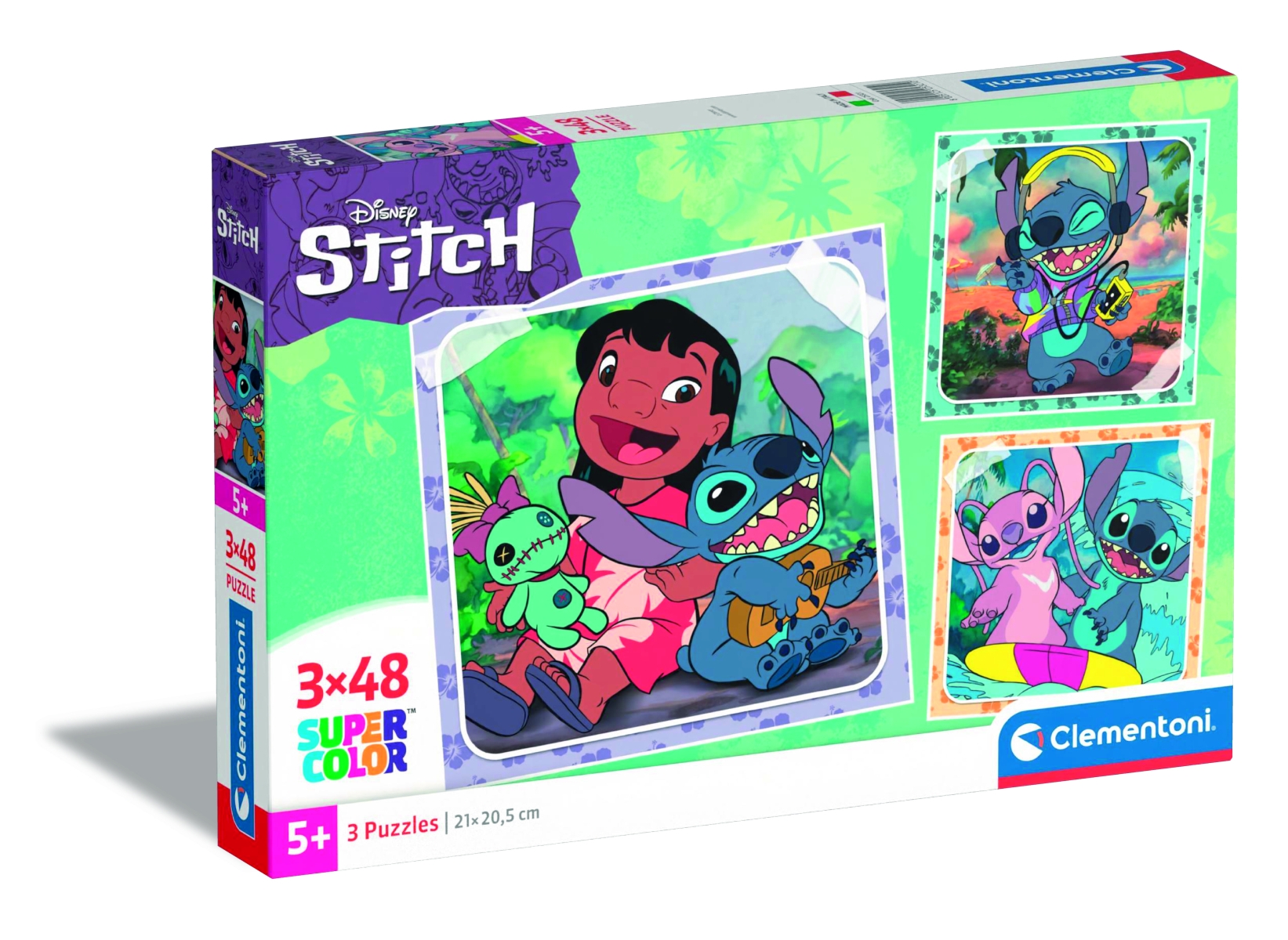 CLEMENTONI DISNEY STITCH pusle 3x48, 25321 | Pusled lastele