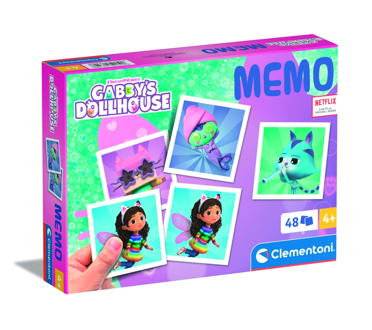 CLEMENTONI GAMES memoriin Gabby's Dollhouse, 18309 | Klassikalised mängud