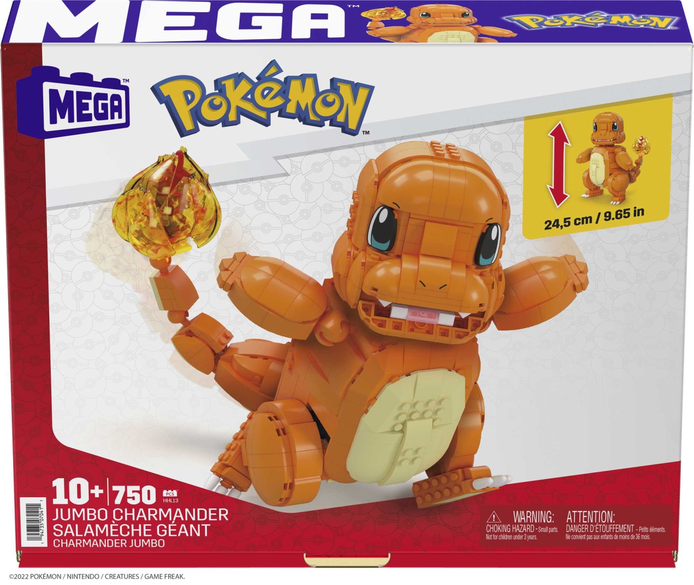 MEGA CONSTRUX POKEMON constructor Jumbo Charmander, HHL13 | Plastikust